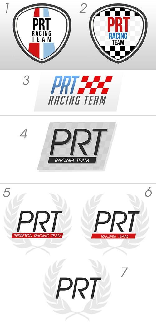 Création logo strasbourg: PRT Racing Team